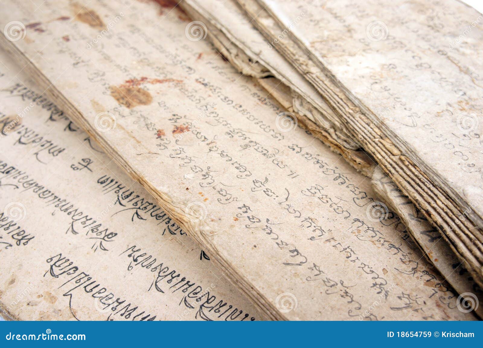 Thai Old Book Native Culture Royalty-Free Stock Photo | CartoonDealer ...