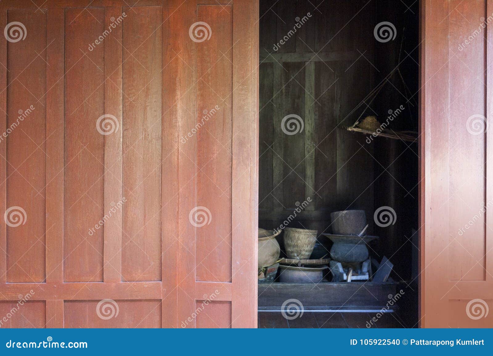 Ancient Southeast Asian Kitchen / Traditional Thai Kitchen Stock Photo ...