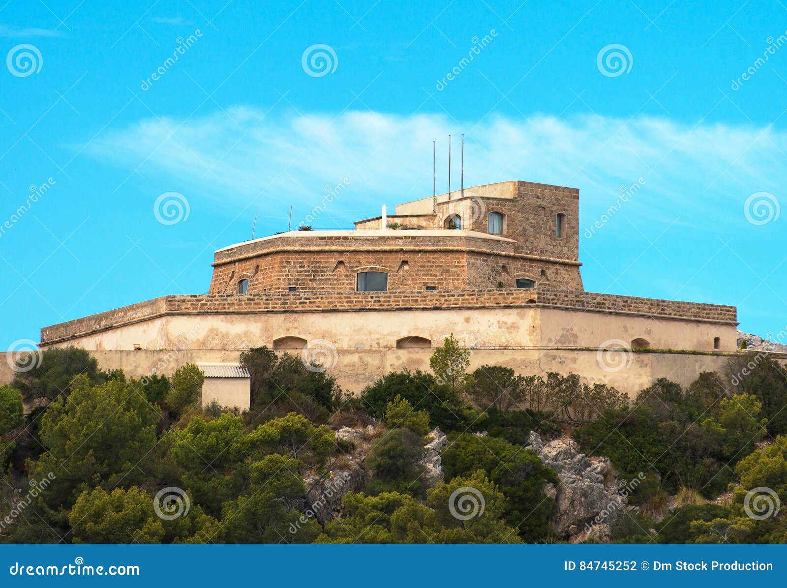 Ancient spanish fortress. stock photo. Image of spanish - 84745252