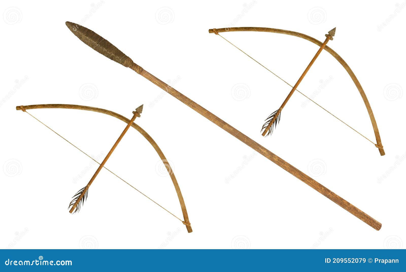 Ancient Spear Isolated On White Background Royalty-Free Stock ...