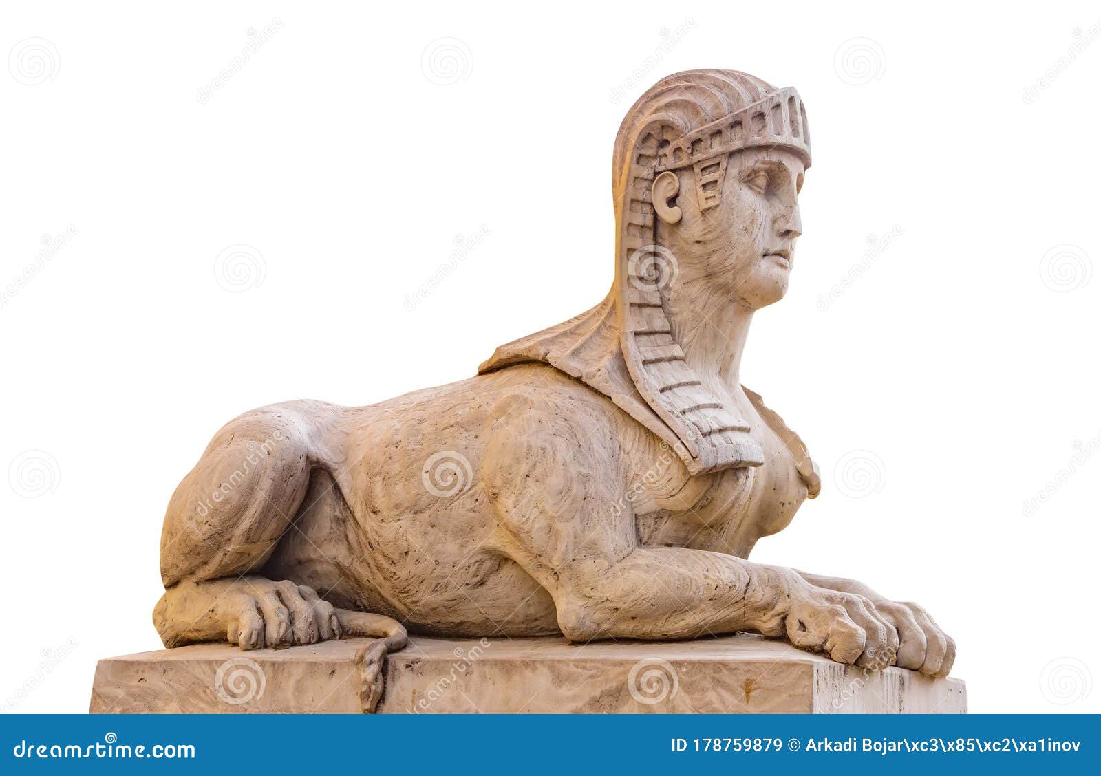 Sphinx isolated on white stock image. Image of object - 178759879