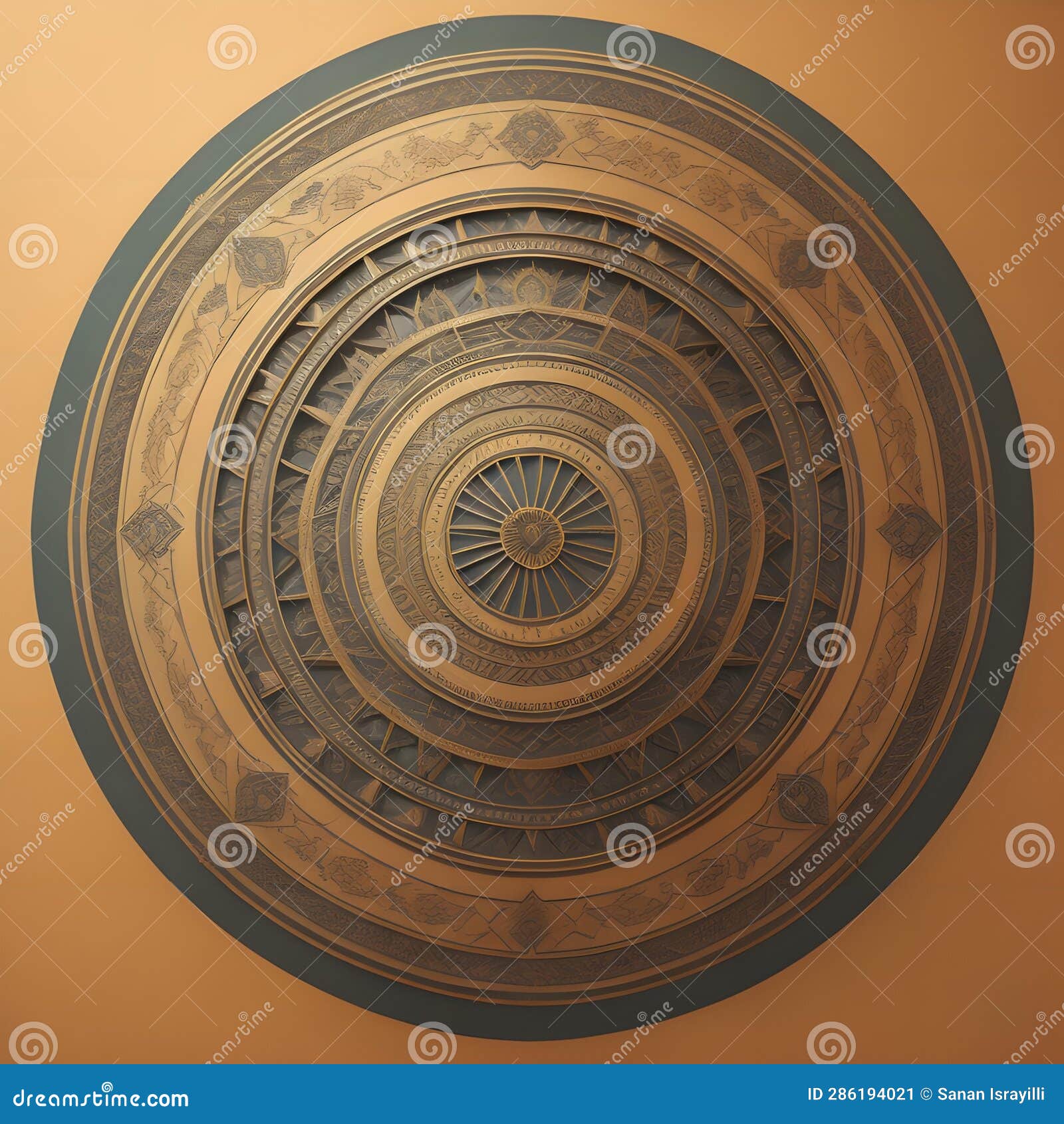 Ancient Spiral Frame. This Rapresent The Goddess Creative Powers Of The ...