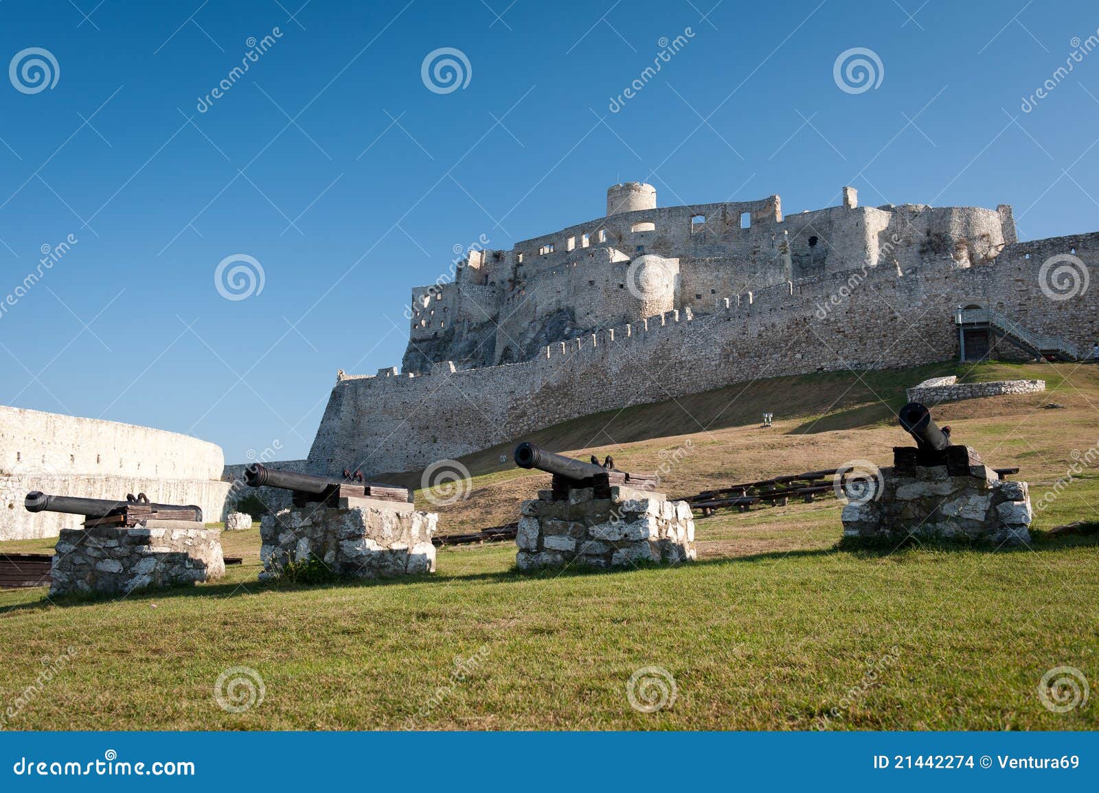 Ancient Spis Castle from Inside, Slovakia Stock Photo - Image of ...