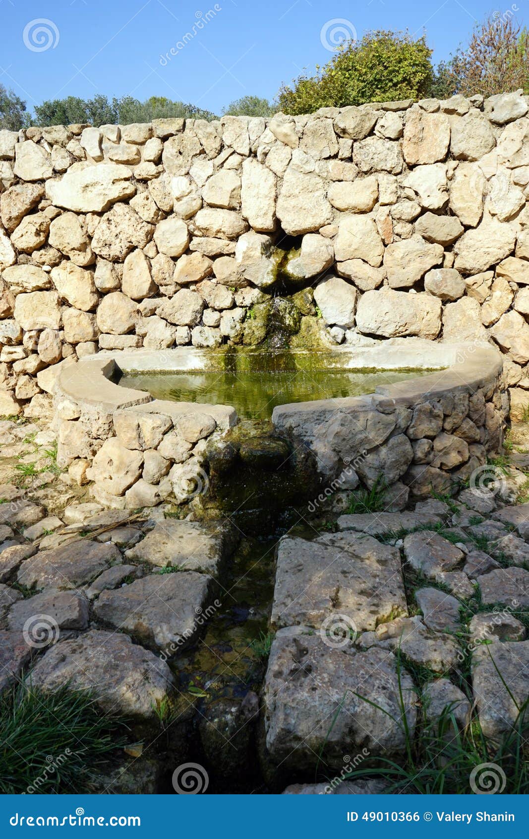 Ancient spring stock photo. Image of ruins, israel, shadow - 49010366