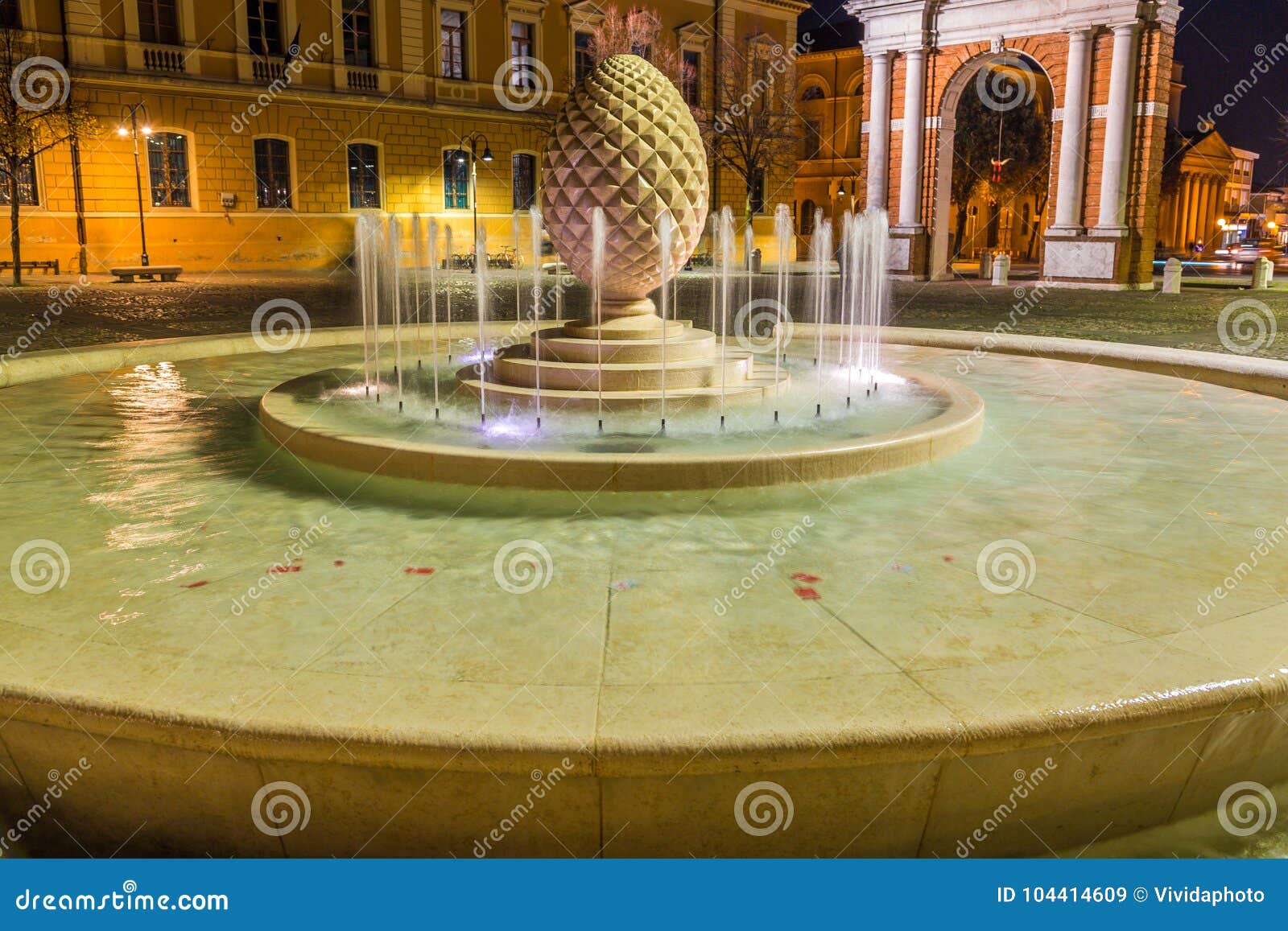 Ancient square at night stock image. Image of santarcangelo - 104414609