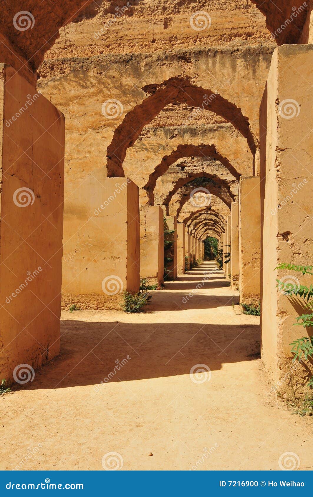 Ancient Stables of Meknes stock photo. Image of africa - 7216900