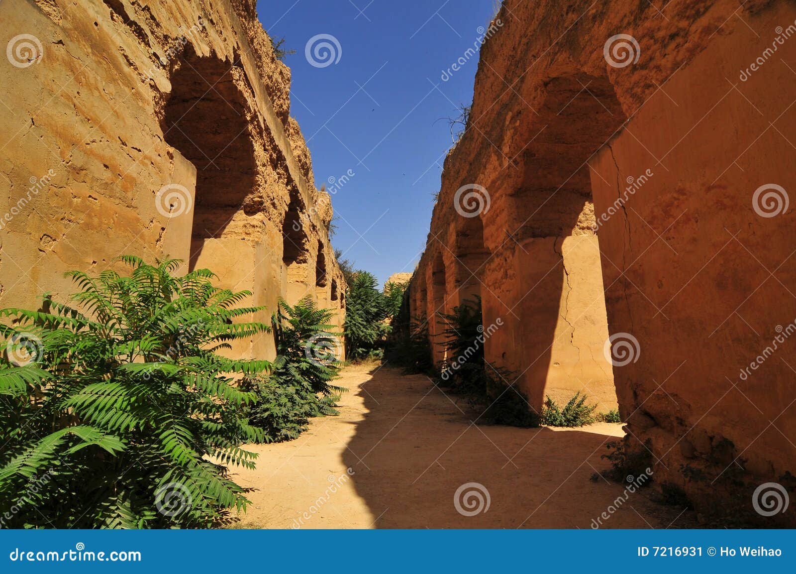 Ancient Stables of Meknes stock image. Image of terrain - 7216931