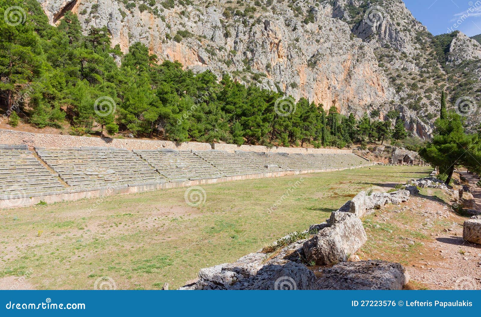The Ancient Stadium, Delphi, Greece Stock Photo | CartoonDealer.com ...
