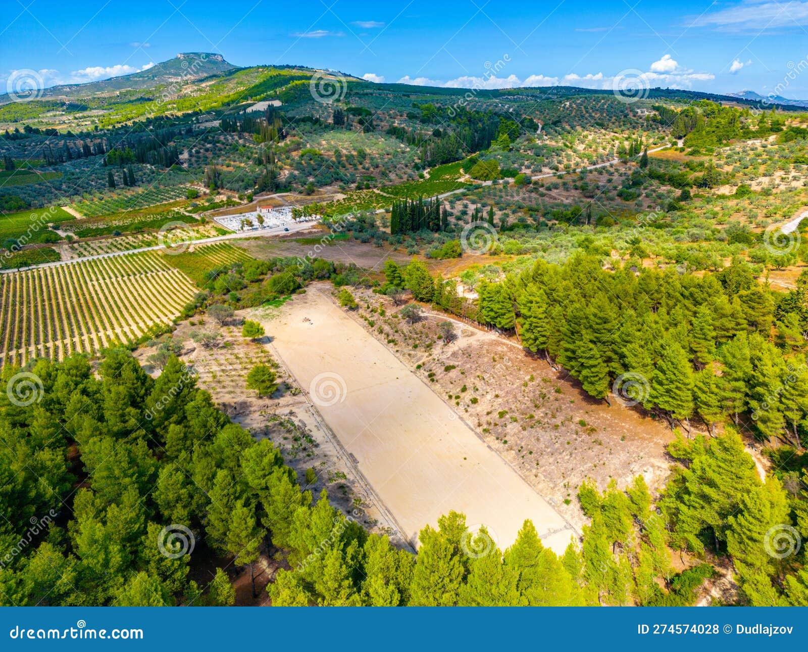 Ancient Stadium of Nemea in Greece Stock Photo - Image of nemean ...