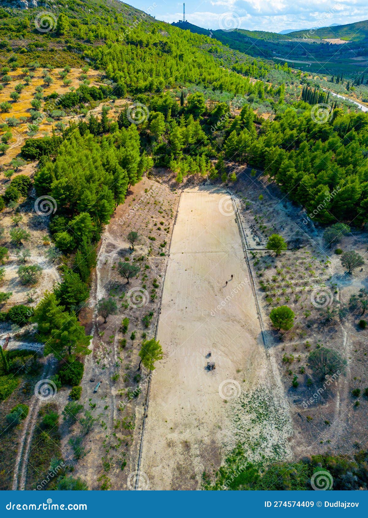 Ancient Stadium of Nemea in Greece Stock Image - Image of doric ...