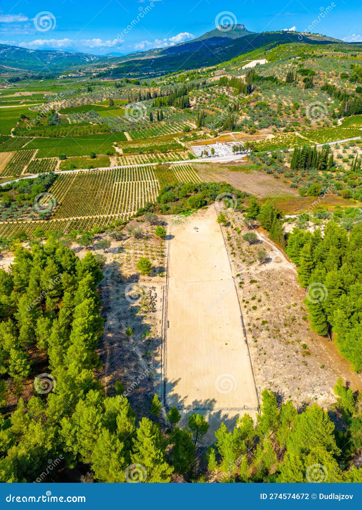 Ancient Stadium of Nemea in Greece Stock Photo - Image of unesco ...