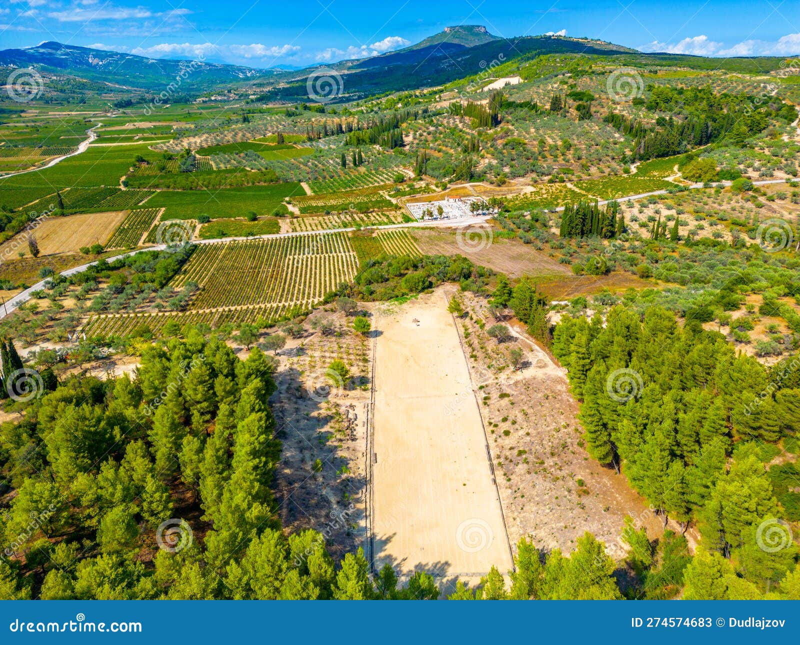 Ancient Stadium of Nemea in Greece Stock Image - Image of corinthian ...