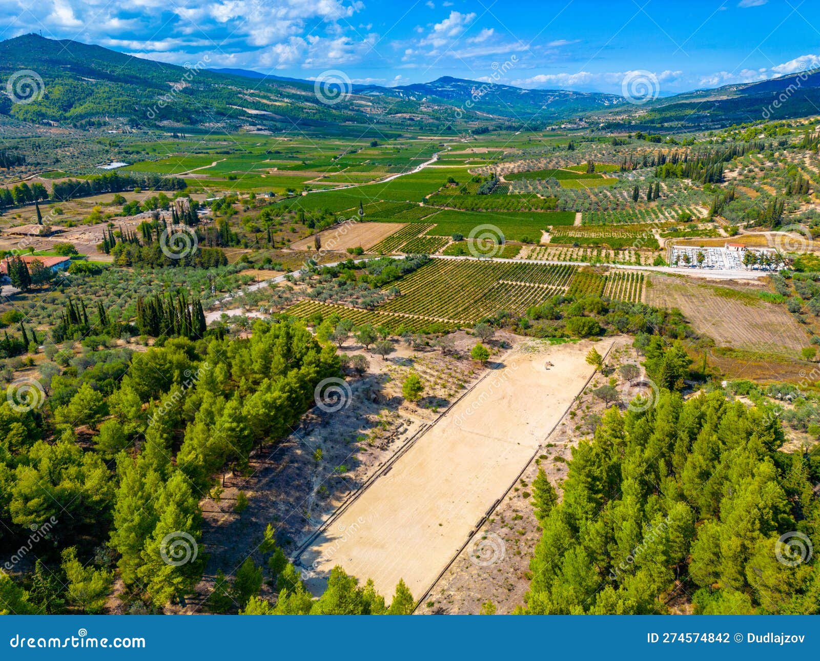 Ancient Stadium of Nemea in Greece Stock Photo - Image of ancient ...