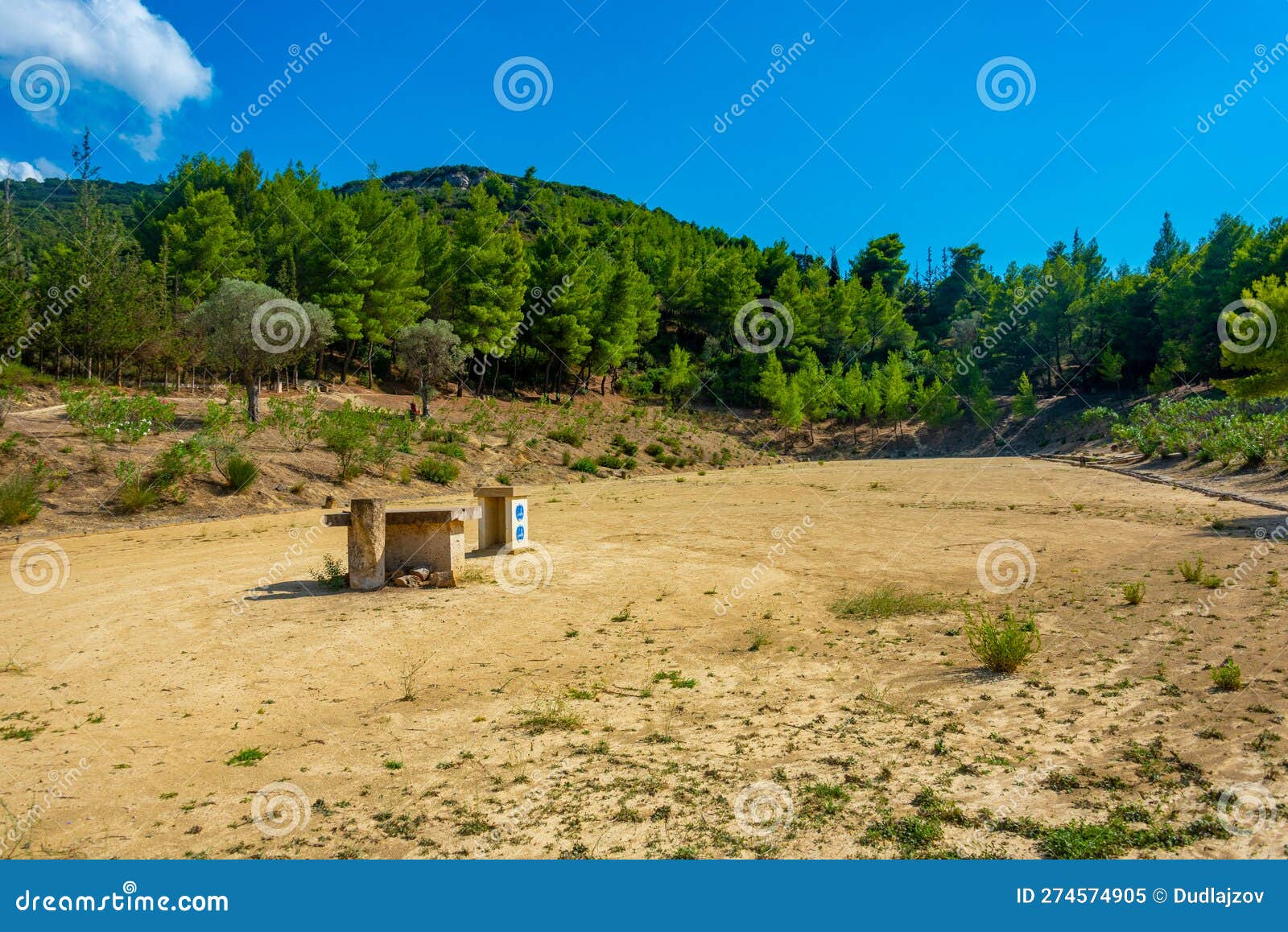 Ancient Stadium of Nemea in Greece Stock Image - Image of corinthian ...