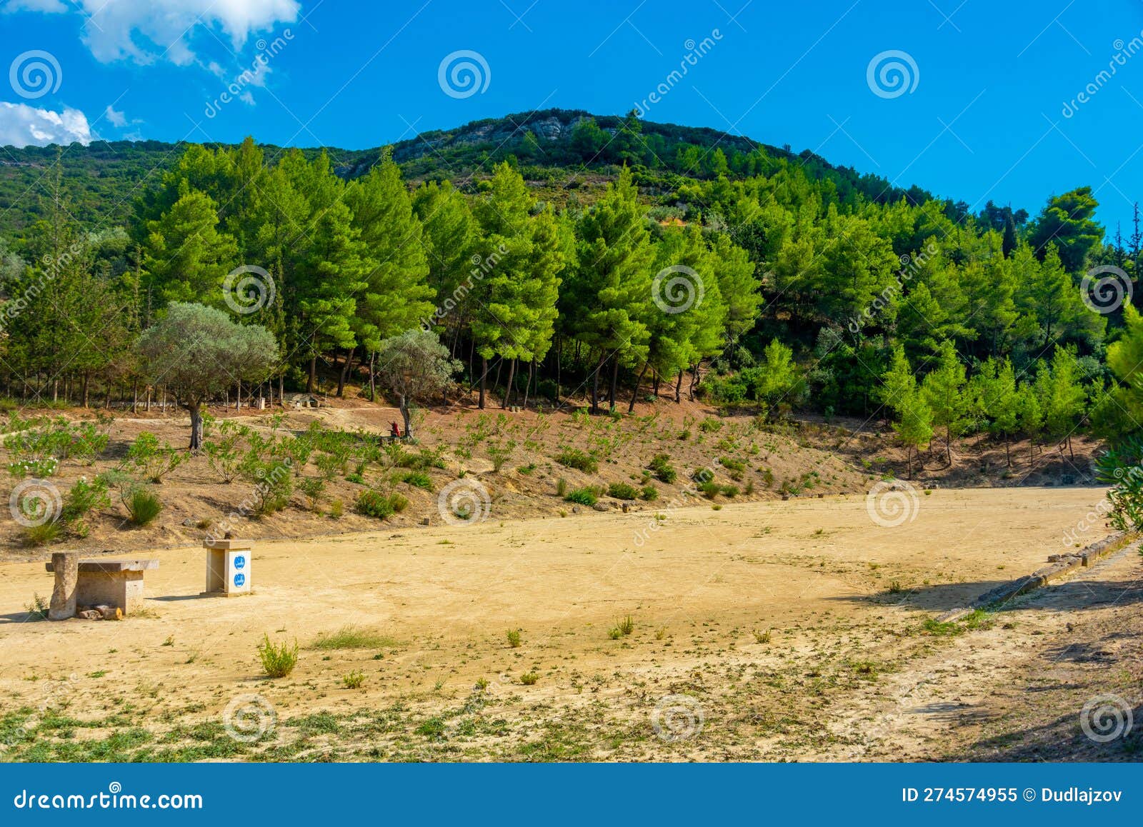 Ancient Stadium of Nemea in Greece Stock Image - Image of arcadia ...