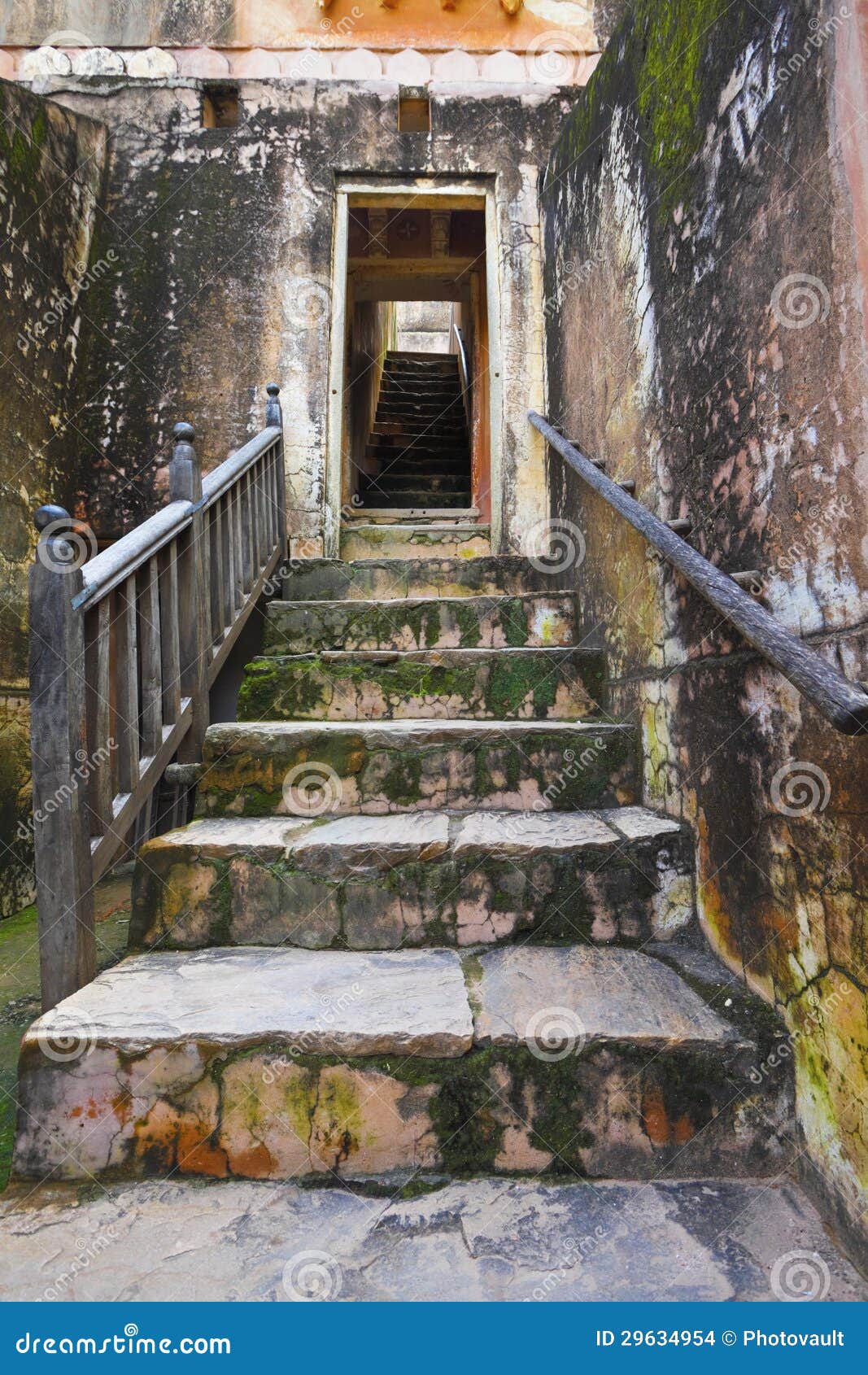 Ancient Stairs at Amber Fort Stock Photo - Image of asia, doorway: 29634954