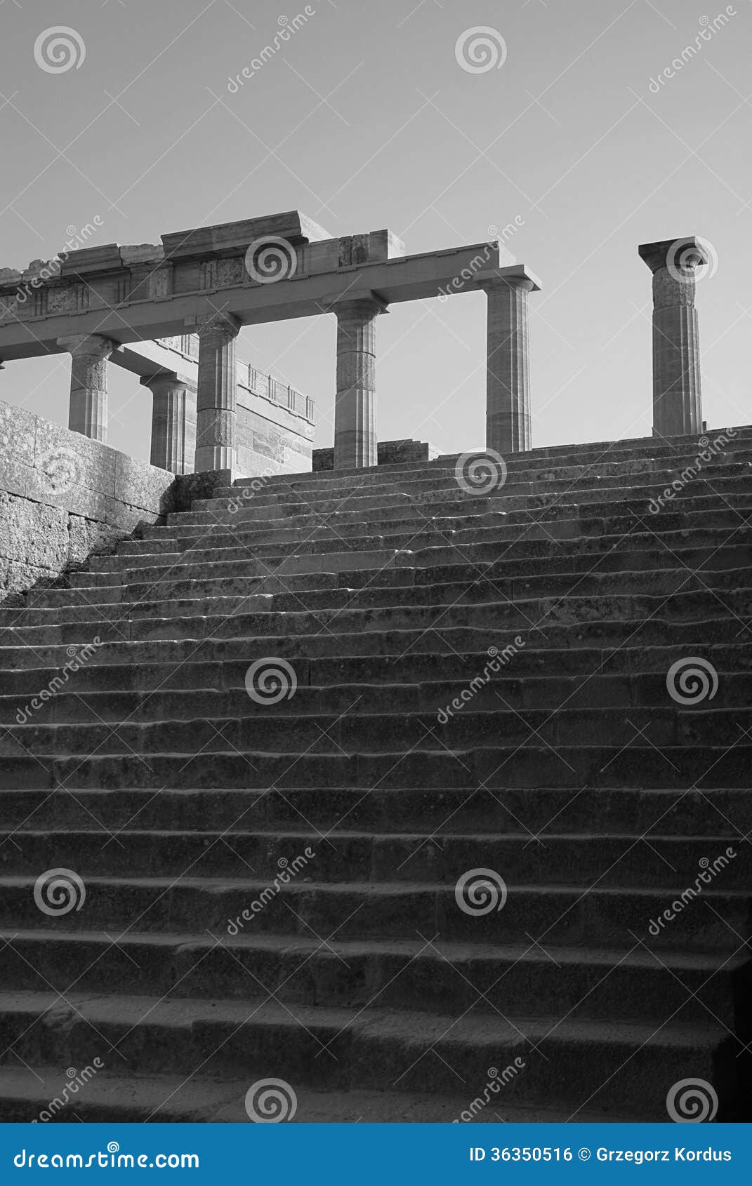 Ancient stairs and columns stock photo. Image of wall - 36350516