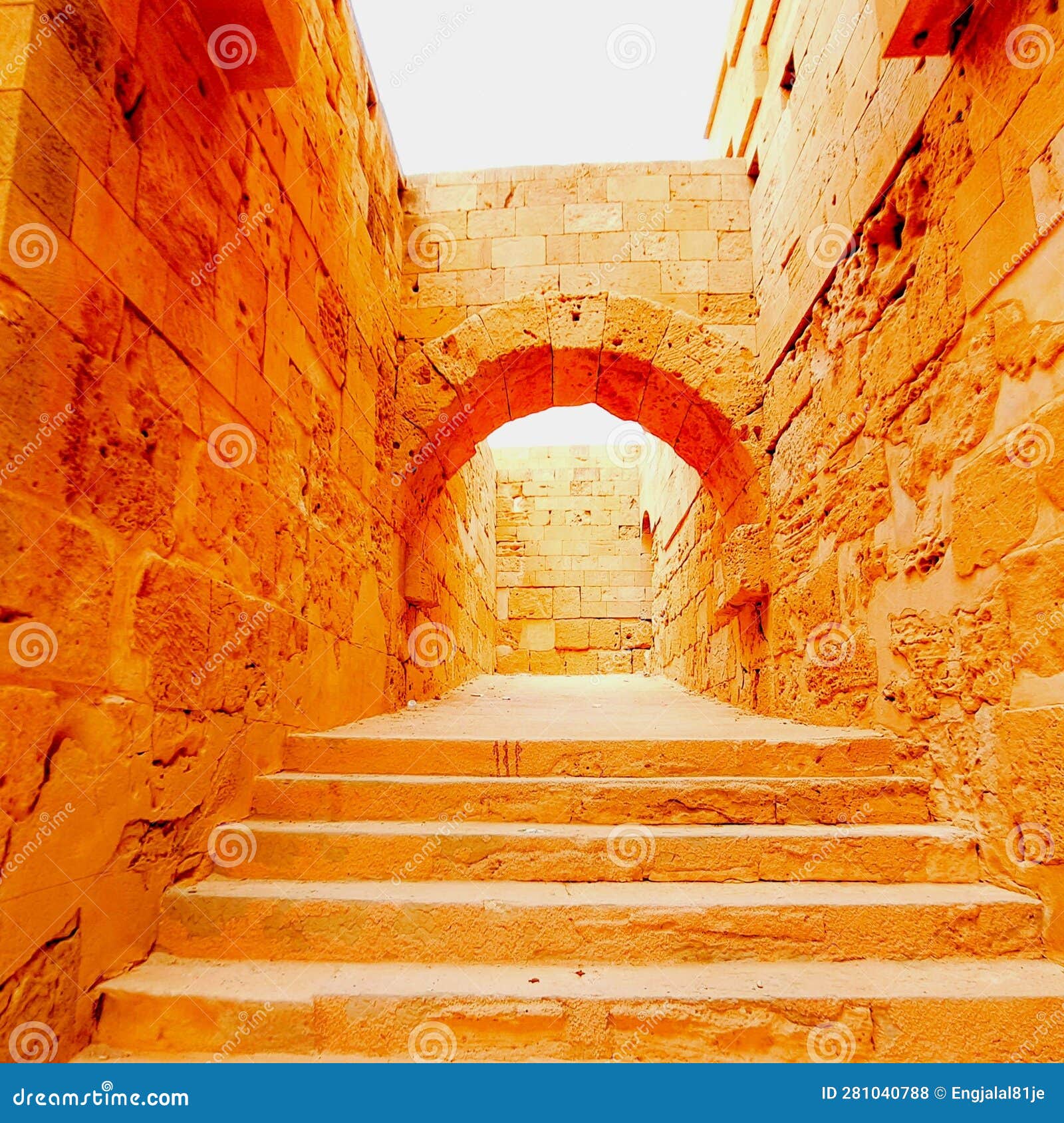 Ancient Stairs at Sabratha Archaeological Site in Libya Editorial Stock ...