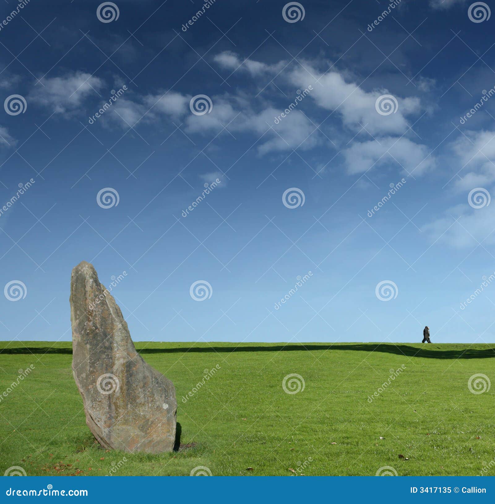 Ancient standing stone stock image. Image of field, culture - 3417135