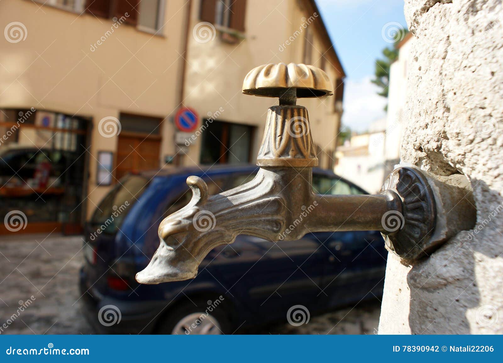 Ancient Standpipe for Public Use. Verucchio, Italy Stock Photo - Image ...