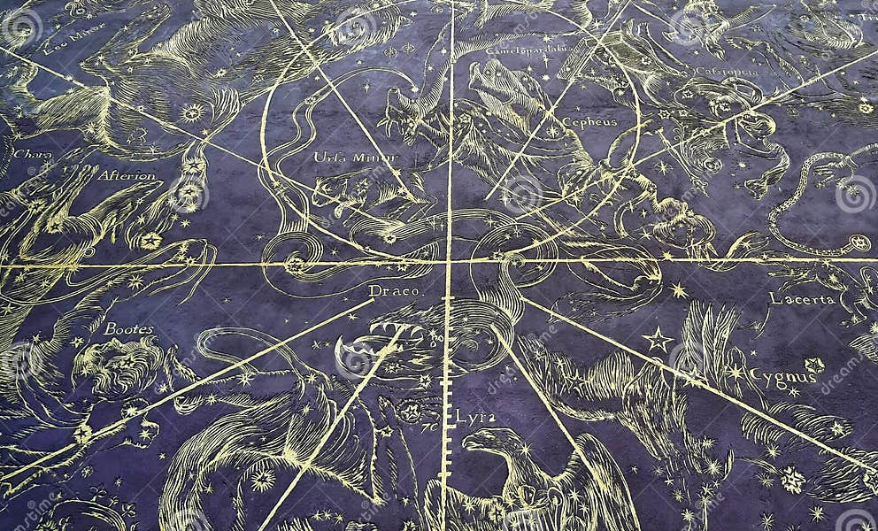 Ancient stars sky map stock photo. Image of navigation - 158268882