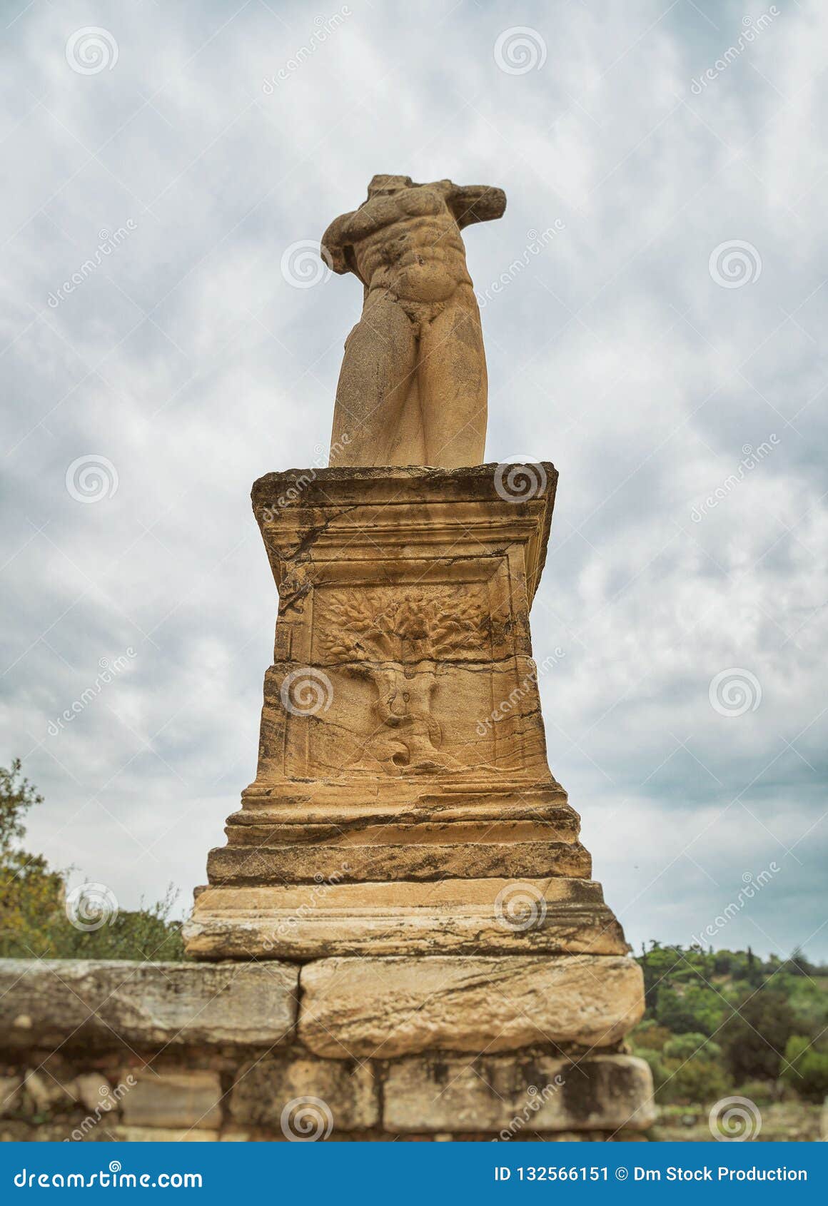 Ancient statue. stock image. Image of antiquity, human - 132566151