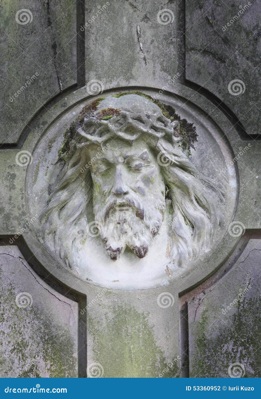 Ancient Statue of Jesus Christ Stock Photo - Image of marble, death ...