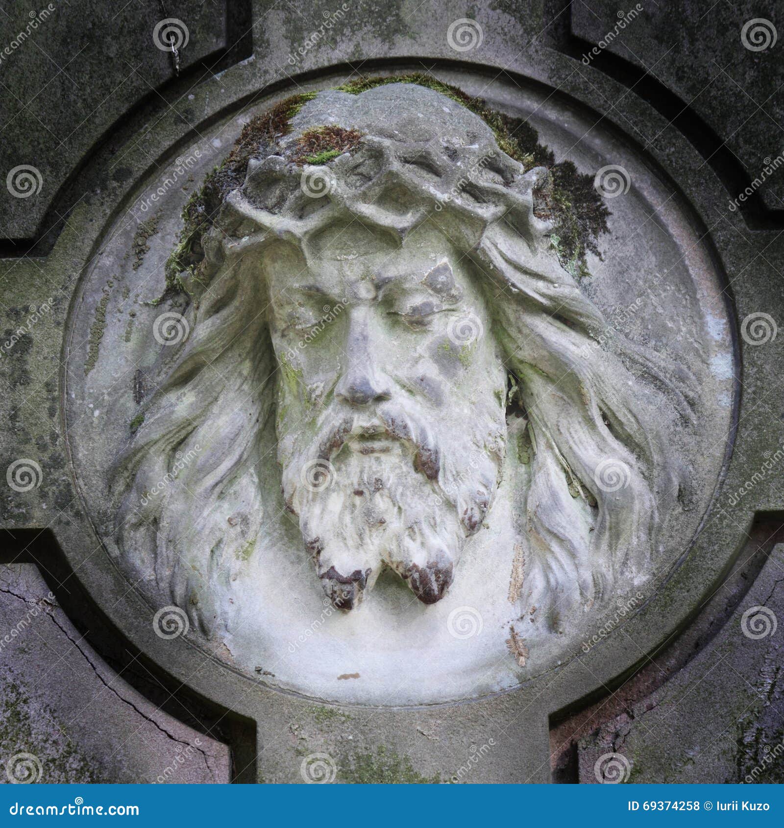 Ancient Statue of Jesus Christ Stock Photo - Image of religion ...