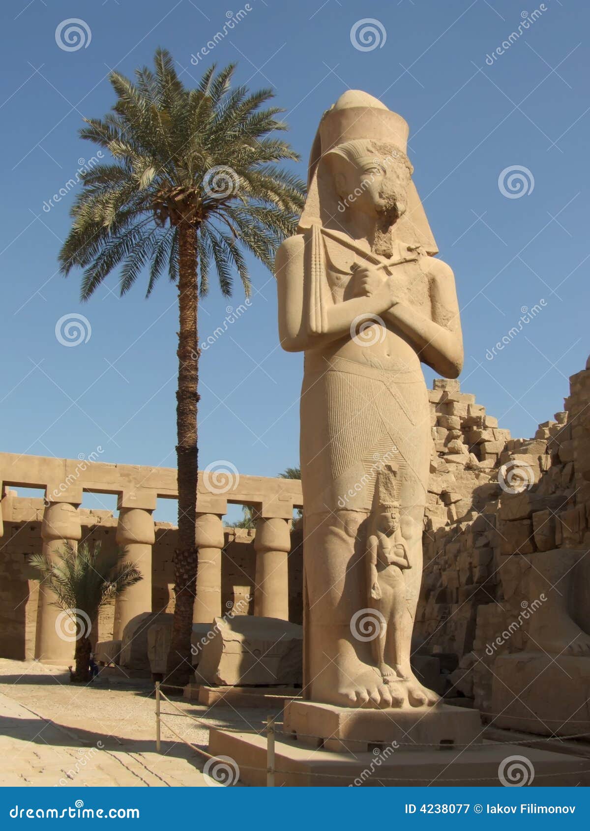 Ancient Statue in Karnak Temple Stock Image - Image of excavations ...