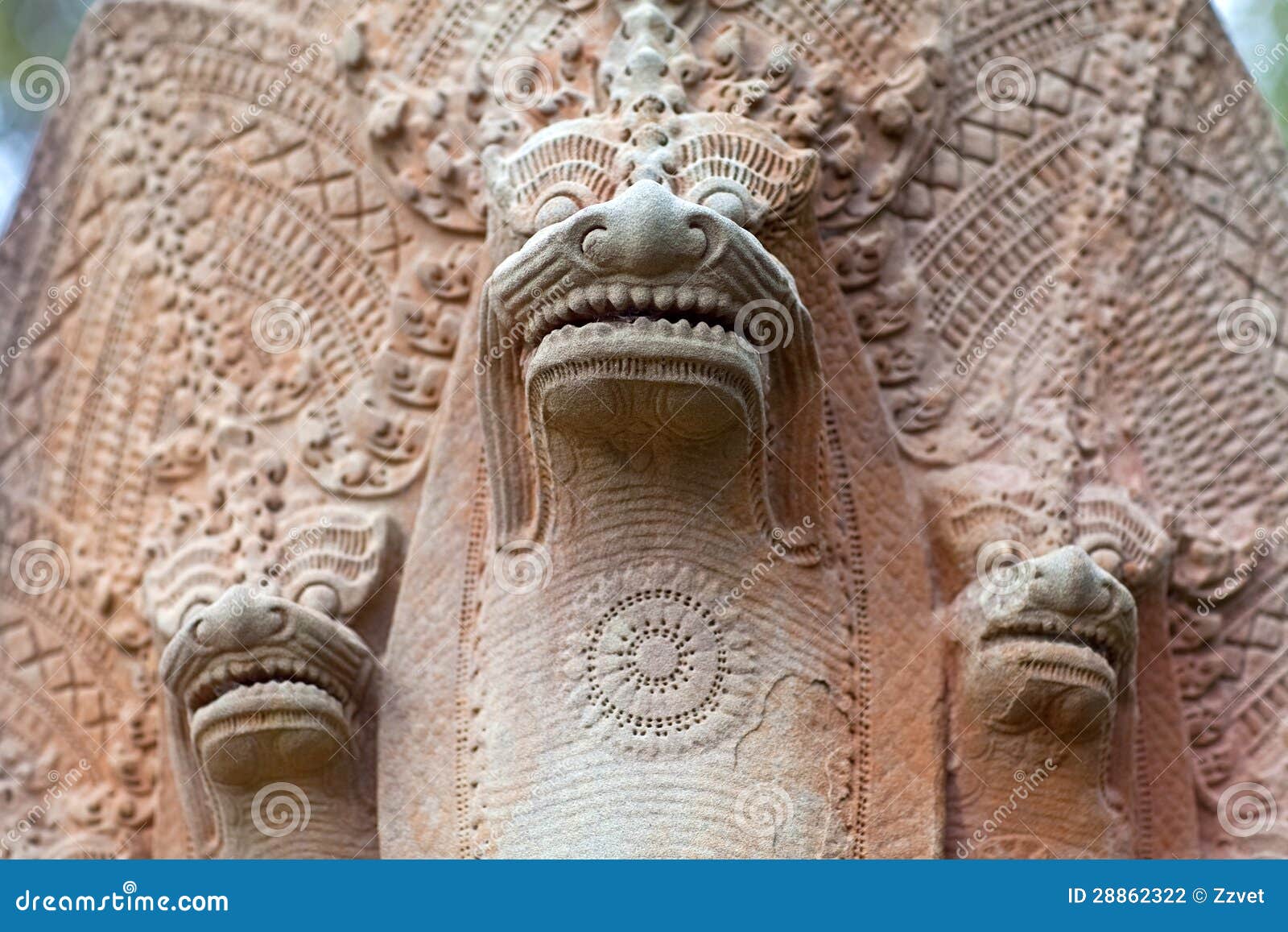 Ancient Statue of Nagas, Cambodia Stock Photo - Image of asia, angkor ...