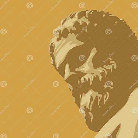 Ancient statue (vector) stock vector. Illustration of greece - 7211067
