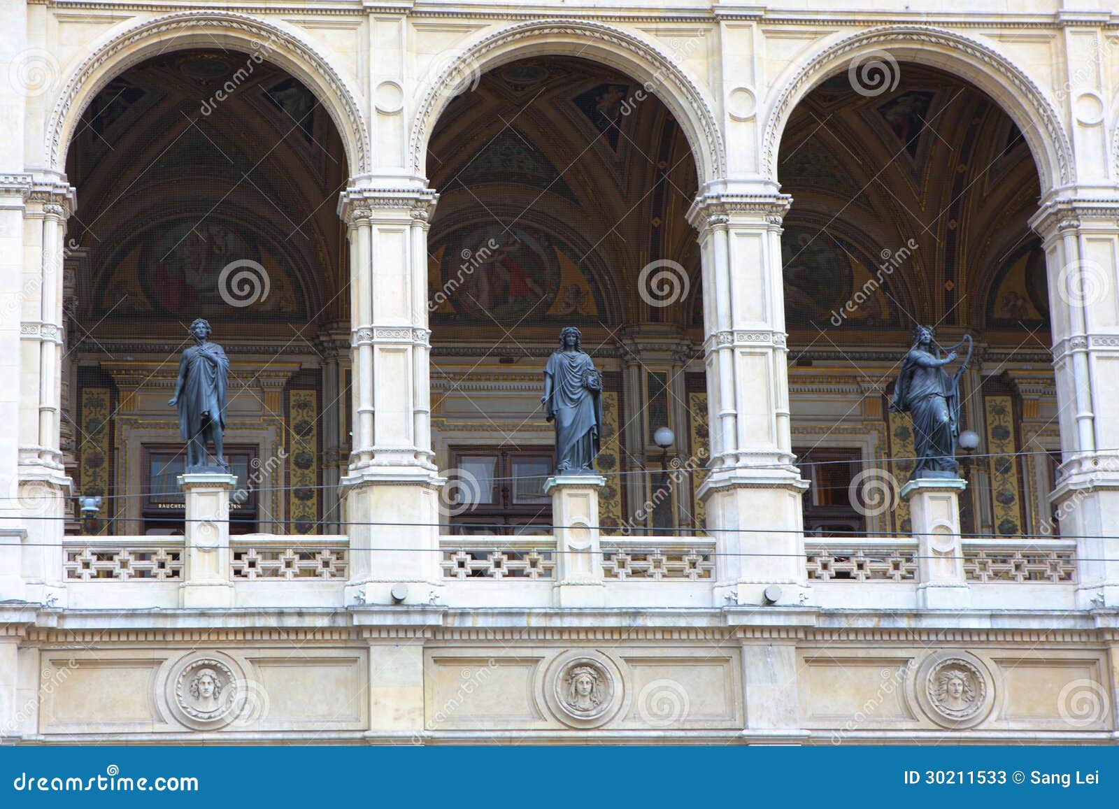 Ancient Statue in the Vienna Stock Image - Image of city, historic ...