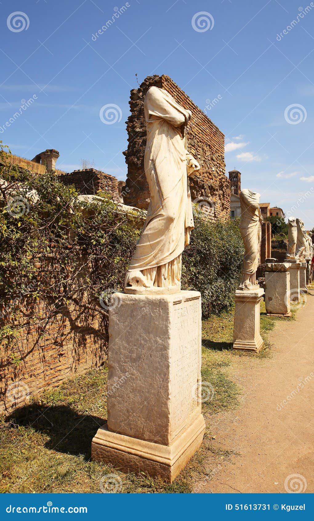 Ancient Statues On The Antique Text. Ancient Greek And Roman, Empire Of ...