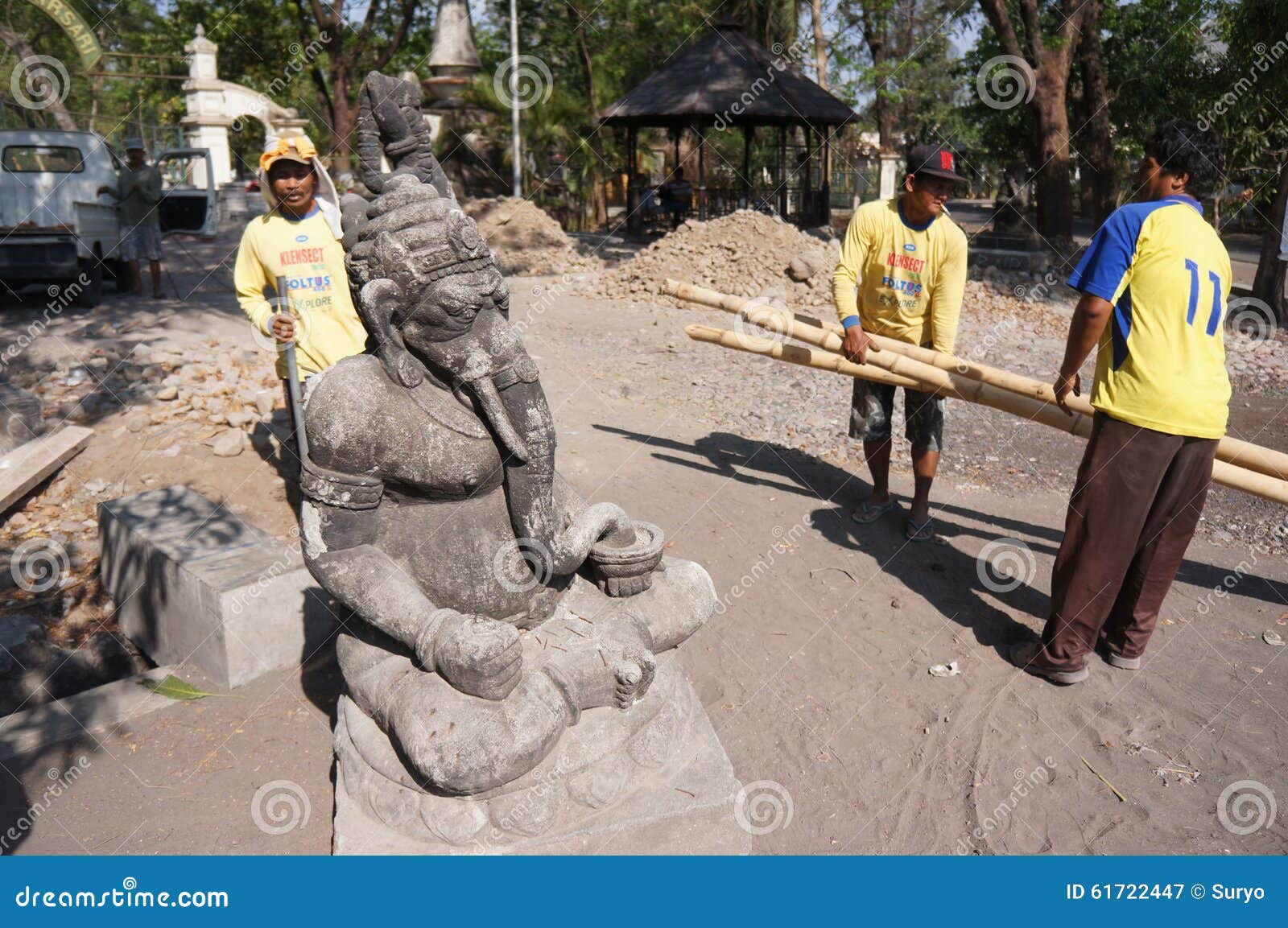 Ancient statues editorial photography. Image of java - 61722447