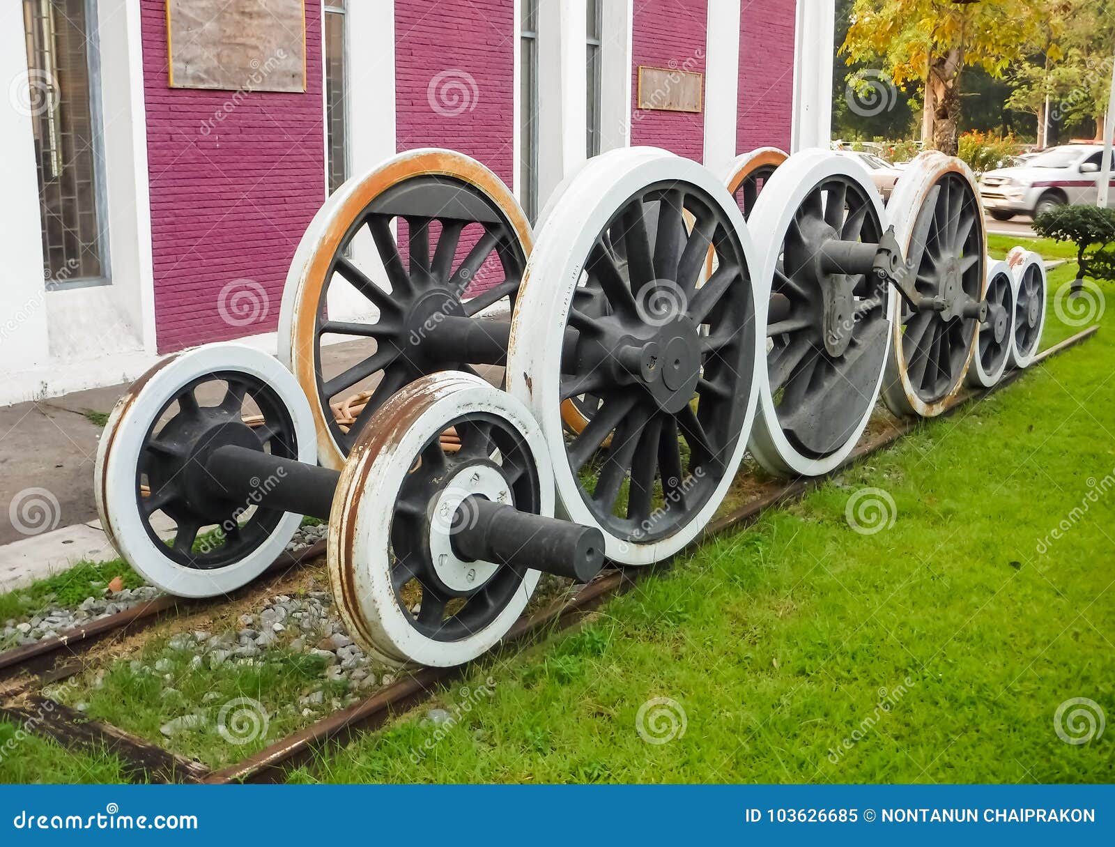 Ancient Steam Engine Classic Train Stock Image - Image of exterior ...