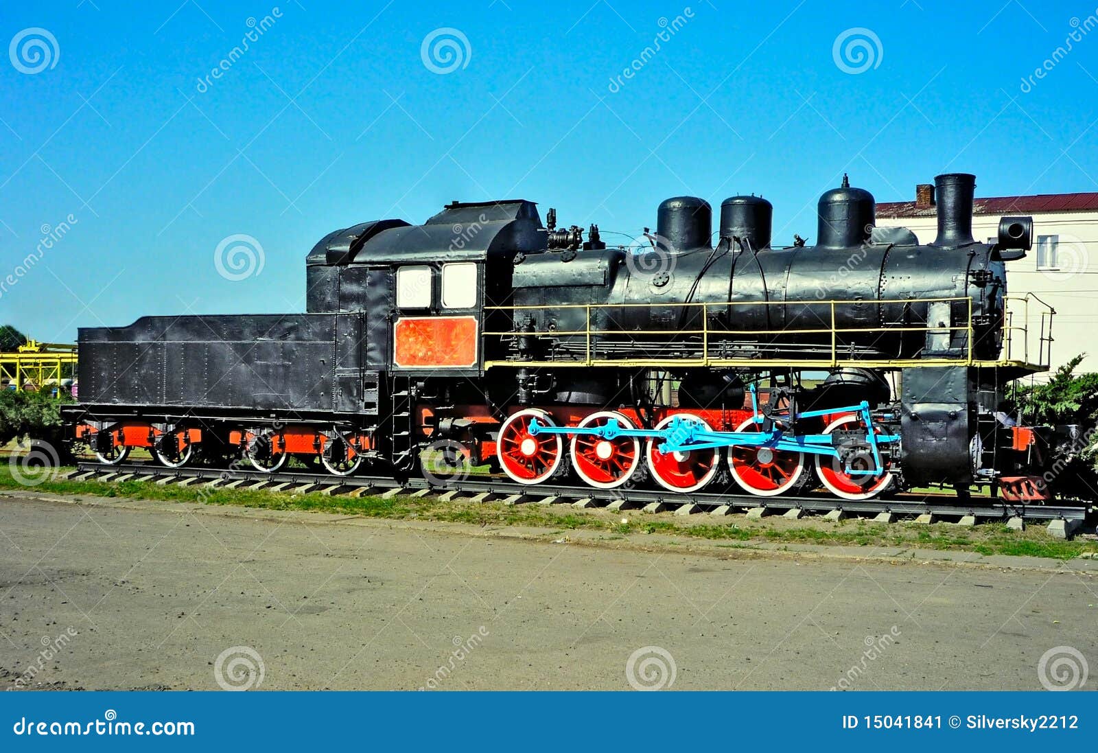 Ancient steam locomotive stock image. Image of station - 15041841