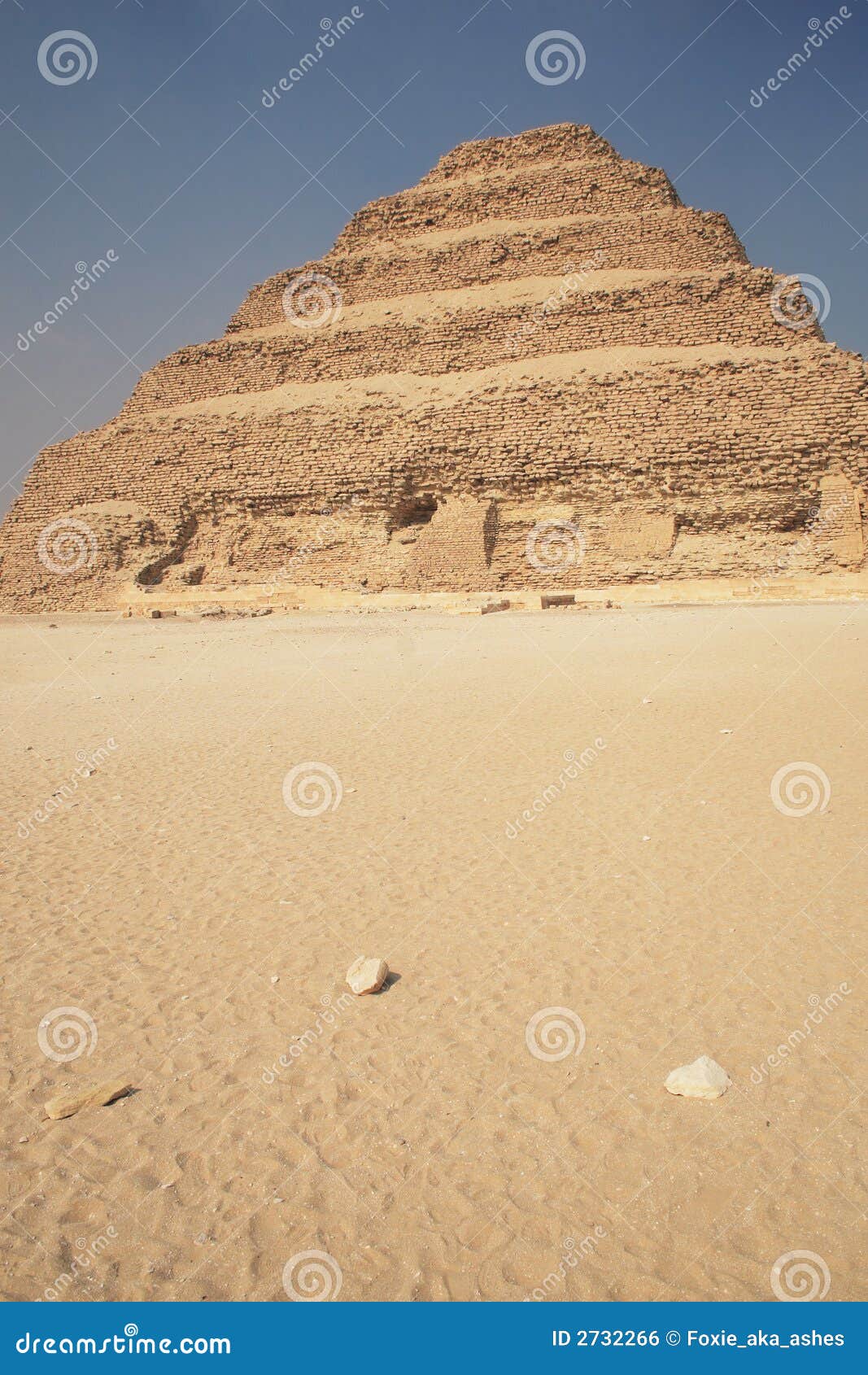 Ancient Step Pyramid stock photo. Image of sahara, diagonal - 2732266