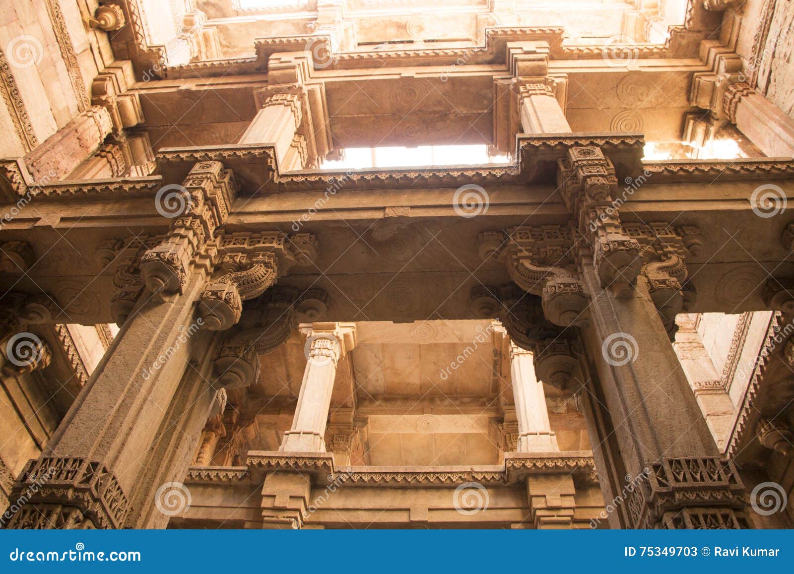 Ancient Step well in Ruins stock image. Image of terminal - 75349703