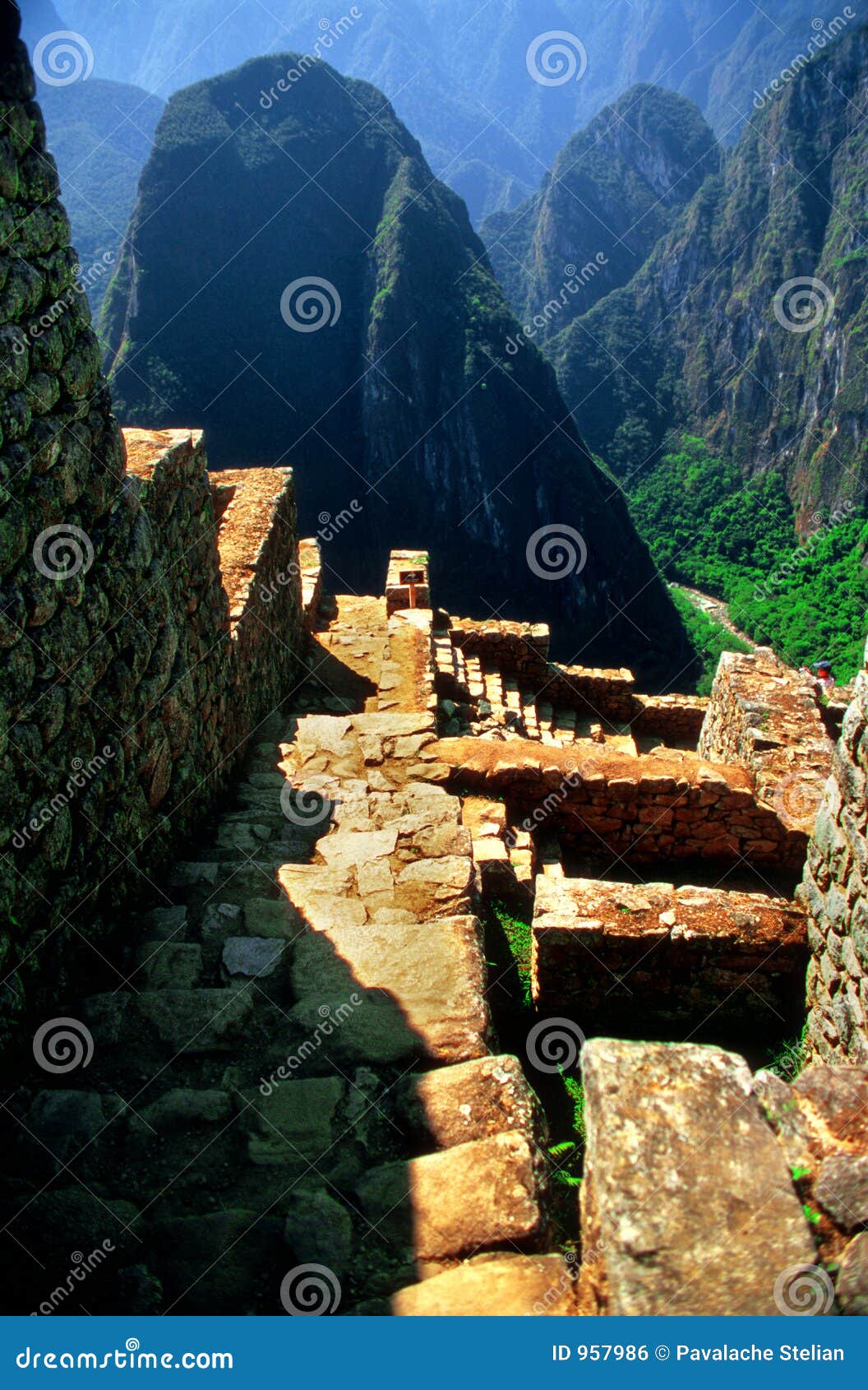 Ancient Steps of Machu Picchu Stock Photo - Image of cusco, culture: 957986