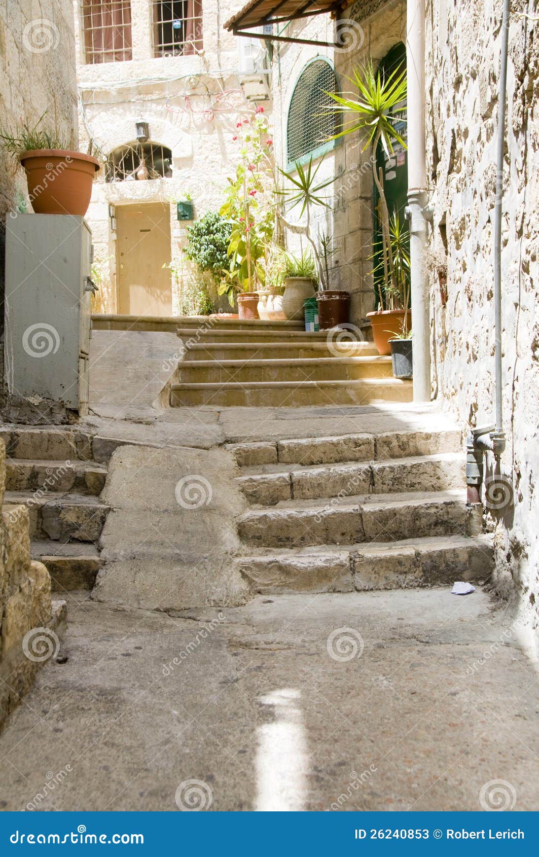 Ancient Steps Old City Jerusalem Palestine Israel Stock Image - Image ...