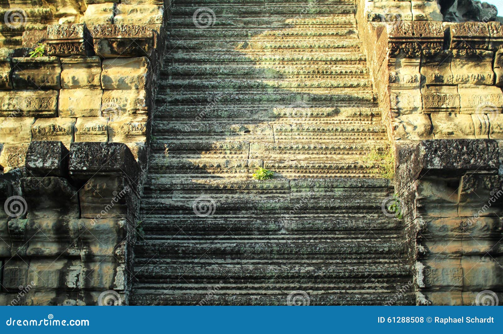 Ancient Steps of an Old Temple in Morning Stock Photo - Image of iconic ...