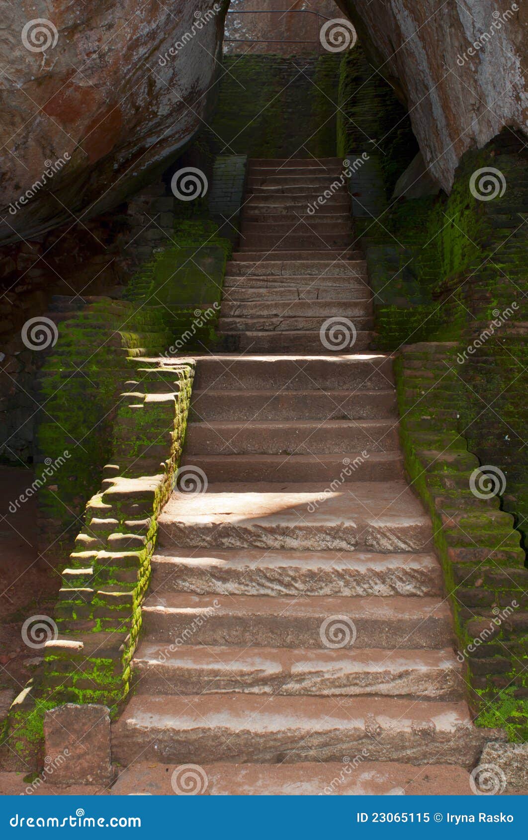 Ancient Steps in Rock Fortress and Palace Stock Image - Image of asian ...