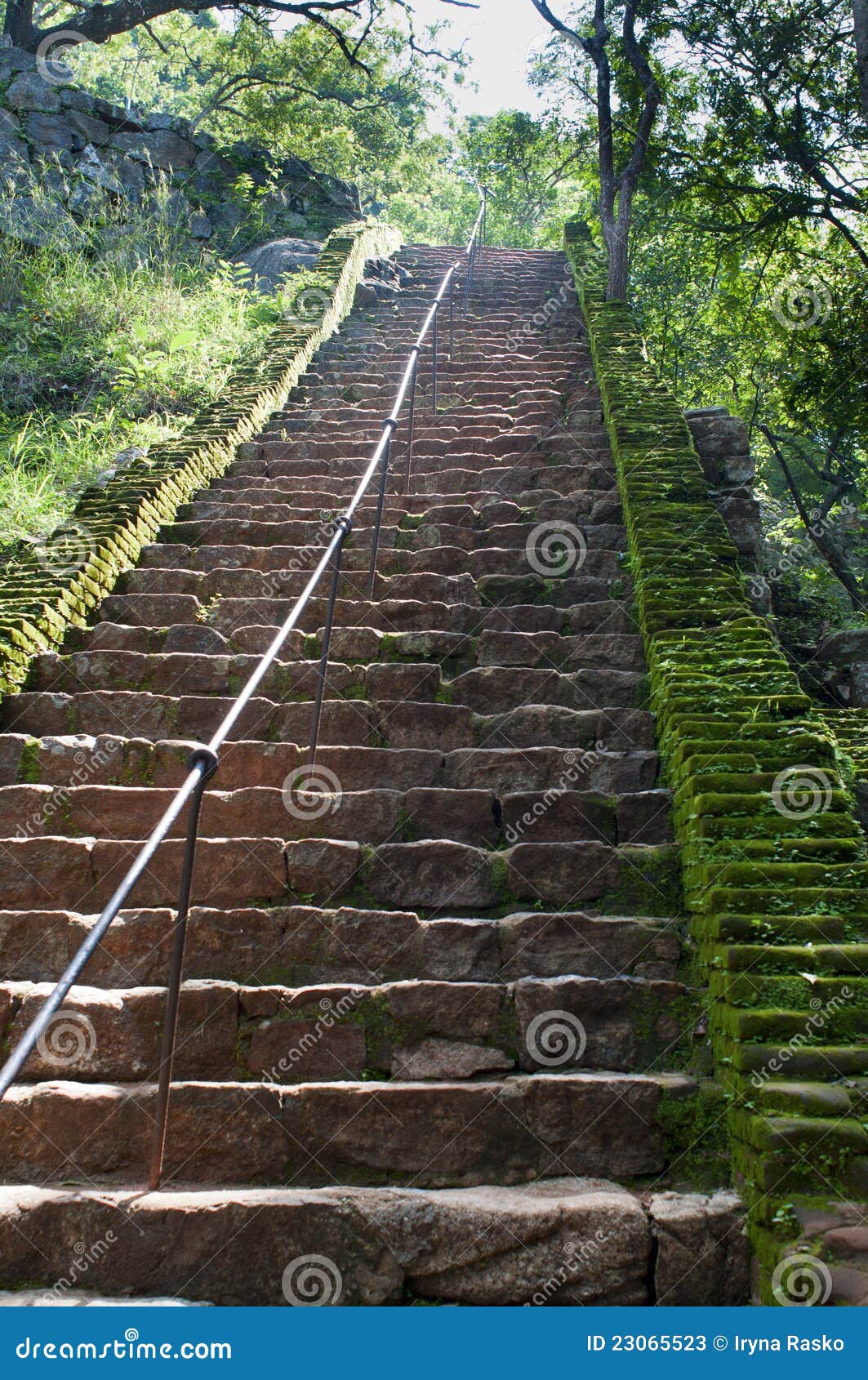 Ancient Steps in Rock Fortress and Palace Stock Image - Image of ruin ...