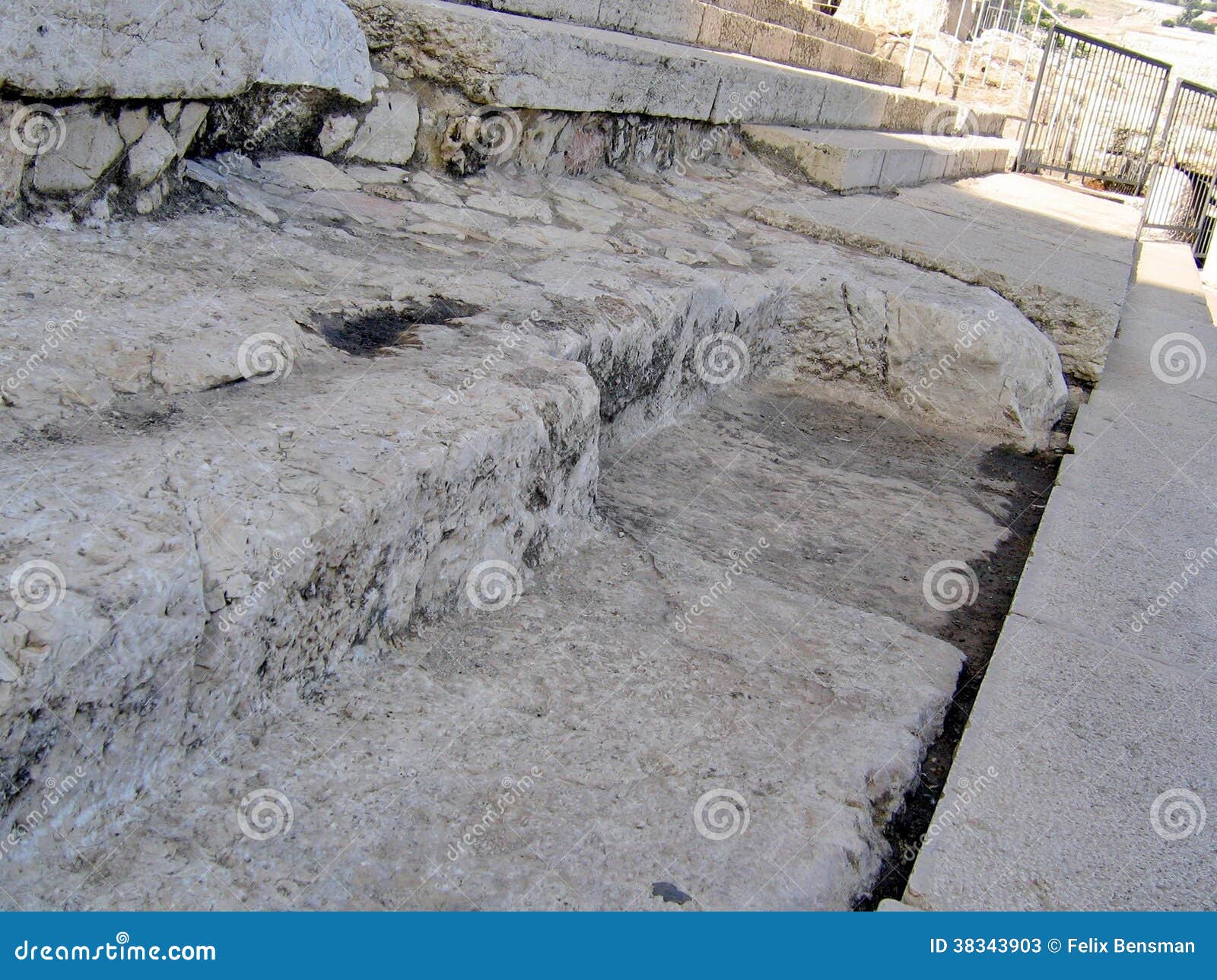 Ancient Steps of Second Temple Stock Image - Image of step, jerusalem ...