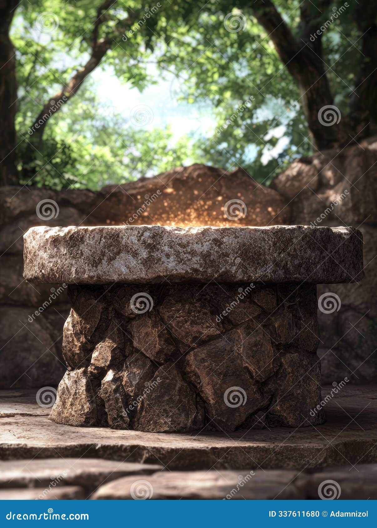 Stone Altar. Vector Drawing | CartoonDealer.com #158515994