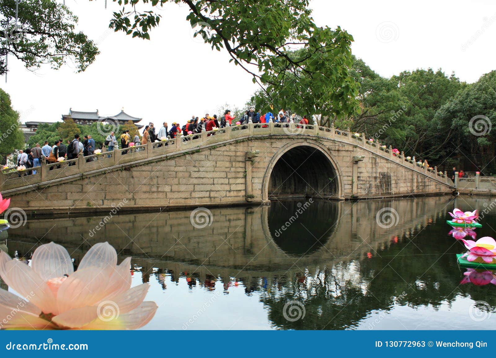 Ancient Stone Arch Bridge in China Editorial Stock Photo - Image of ...