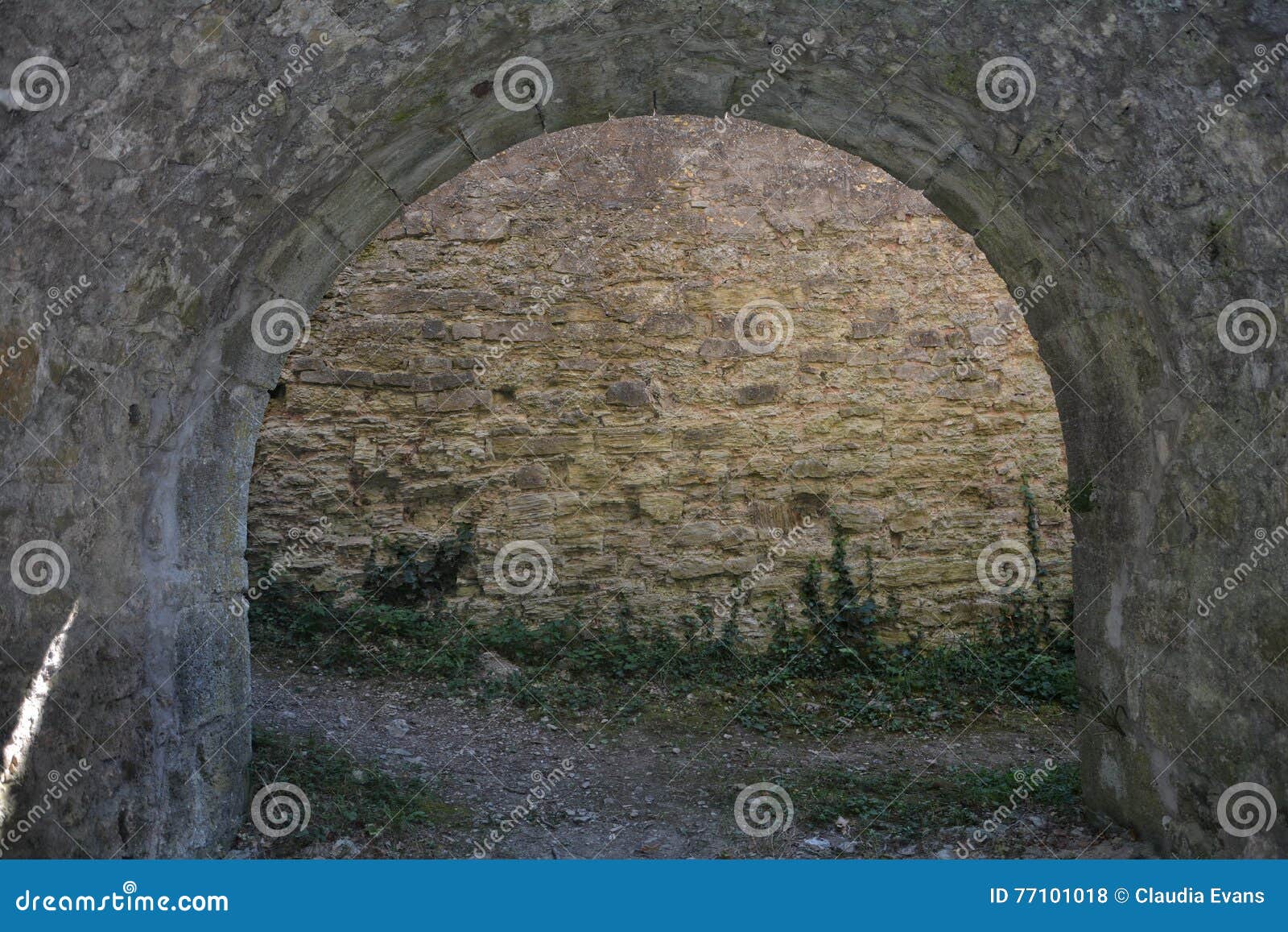 Ancient Stone Arch of a Castle Stock Photo - Image of entrance, castle ...