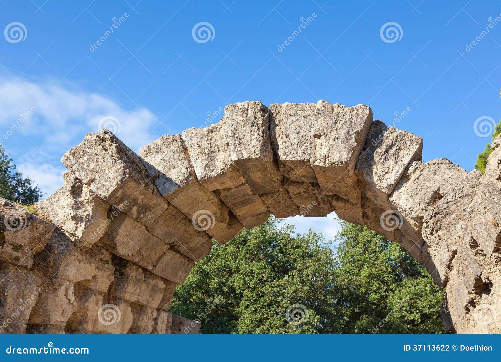 Ancient Stone Arch Olympia, Greece Stock Photo - Image of architecture ...