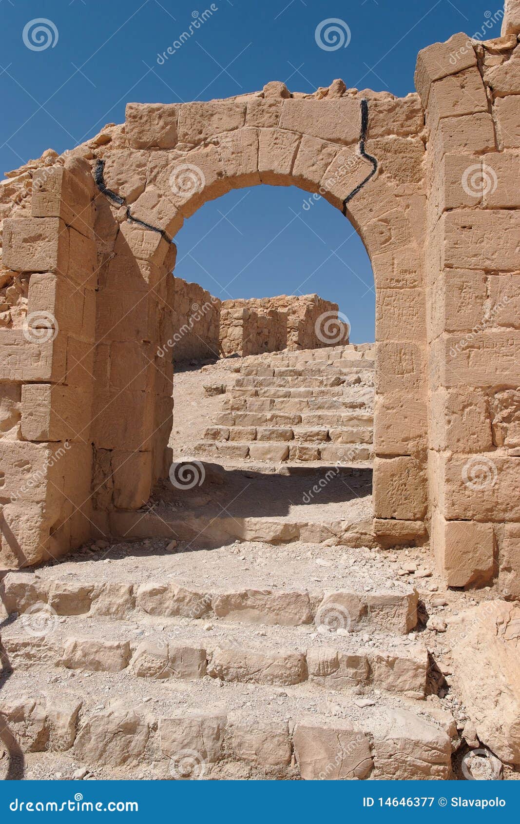 Ancient Stone Arch And Staircase Stock Image - Image of staircase ...