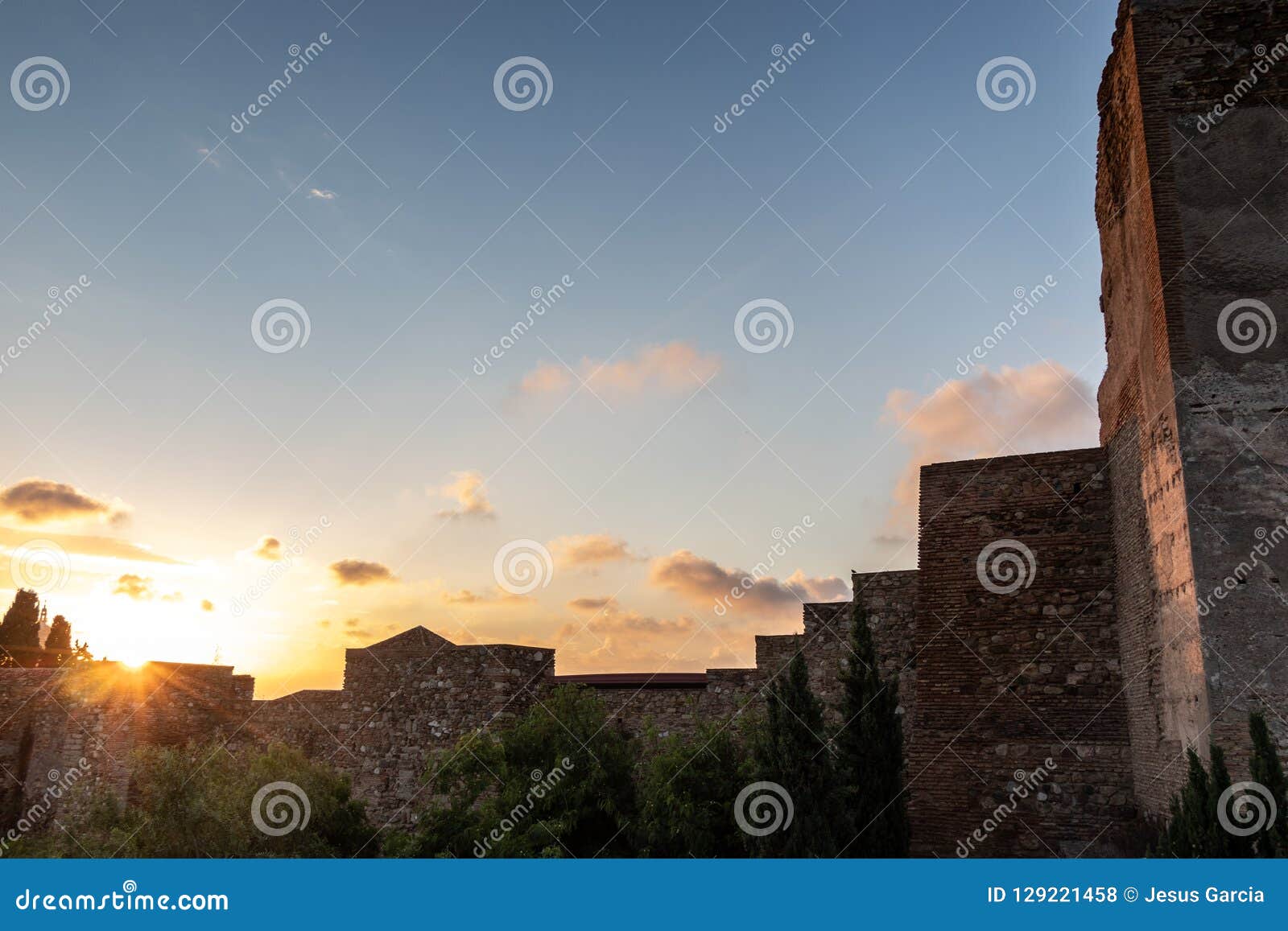 Ancient Stone Architecture at Sunset Stock Photo - Image of evening ...